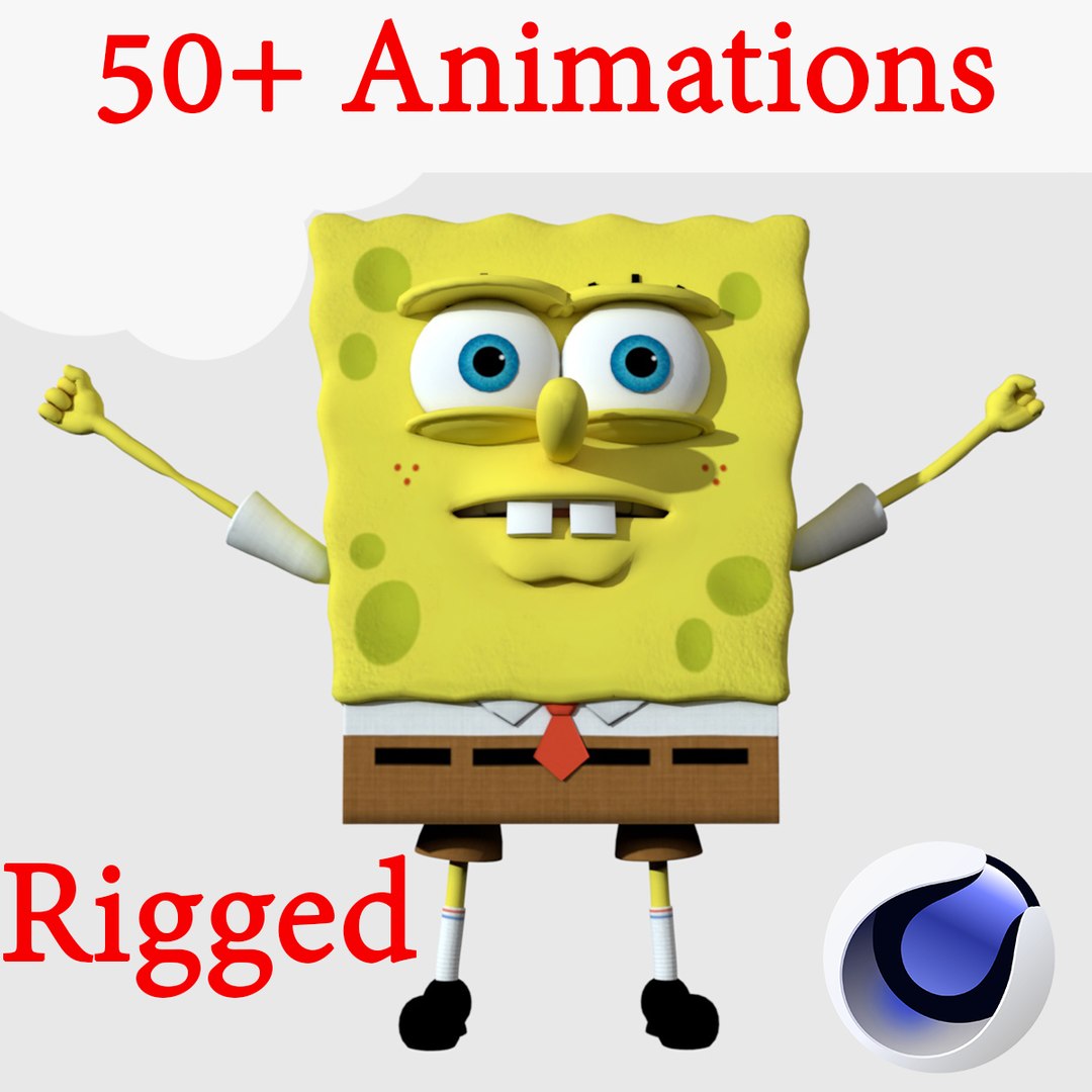 Spongebob Rigged And Animated 3D Model - TurboSquid 2336998