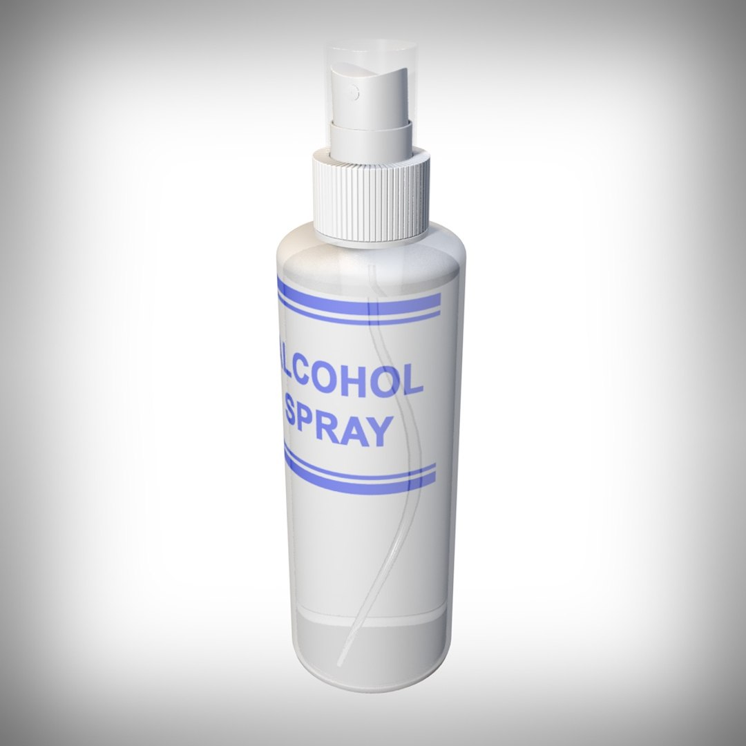 3D Alcohol Spray Model - TurboSquid 1544039