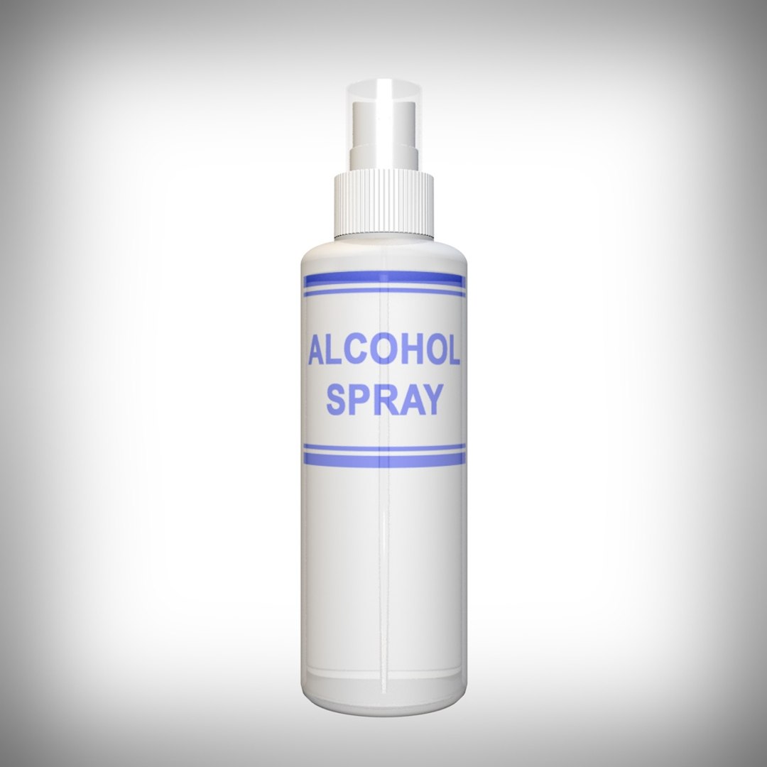 3D Alcohol Spray Model - TurboSquid 1544039