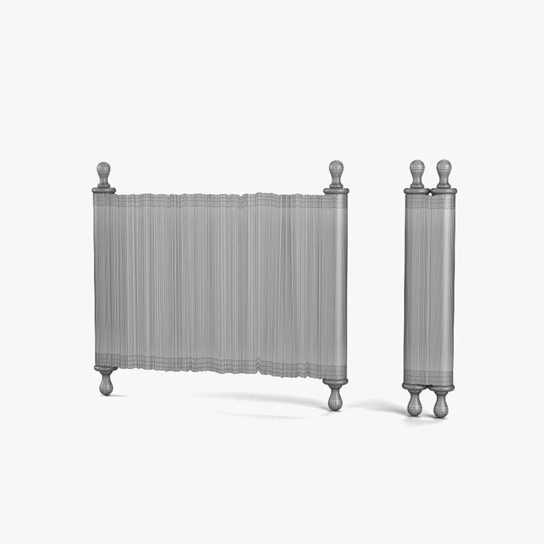 Scroll roll 3D model - TurboSquid 1709856