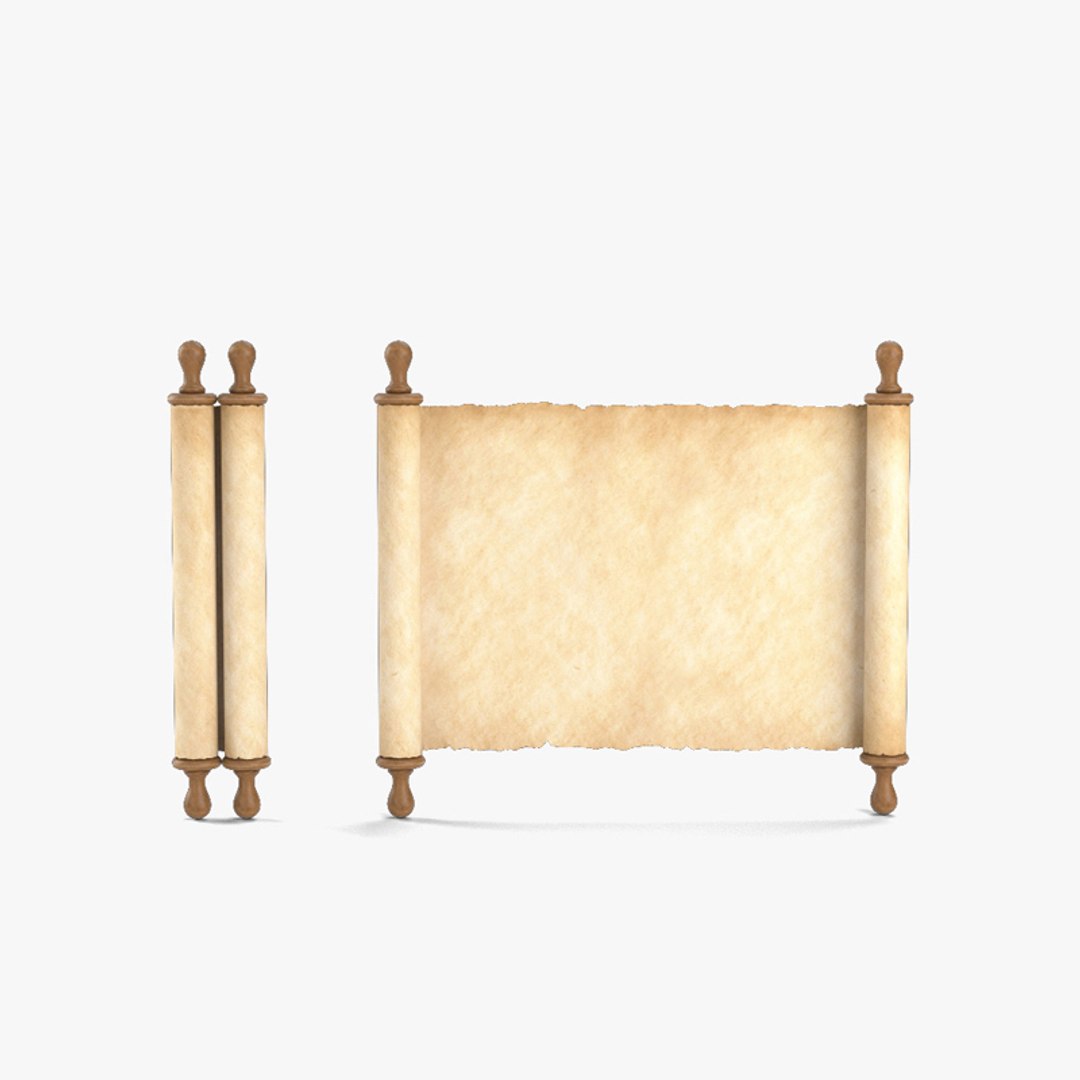 Scroll roll 3D model - TurboSquid 1709856