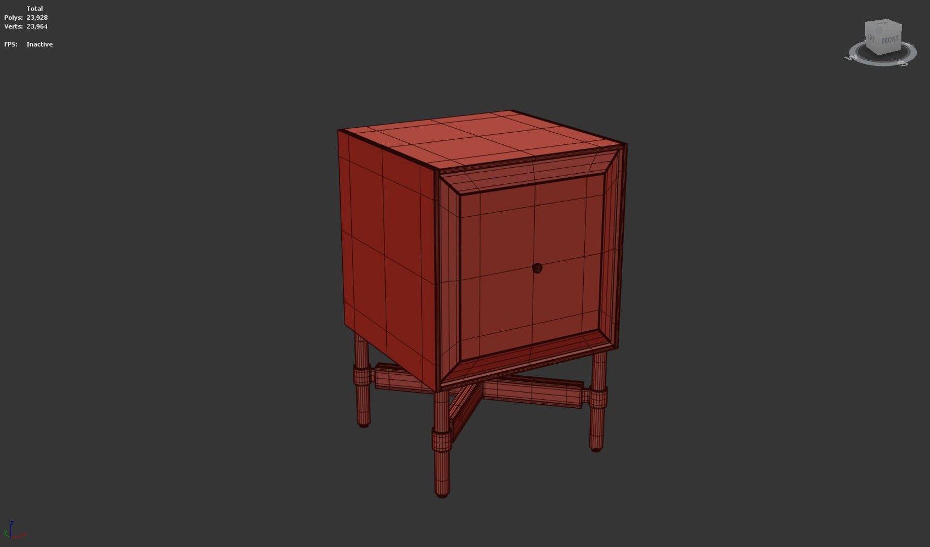 3D BEDSIDE TABLE 001 - TurboSquid 2016772