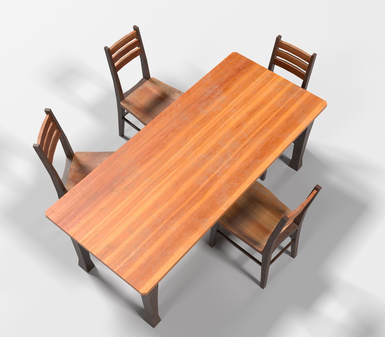 3D table chair wood - TurboSquid 1682800