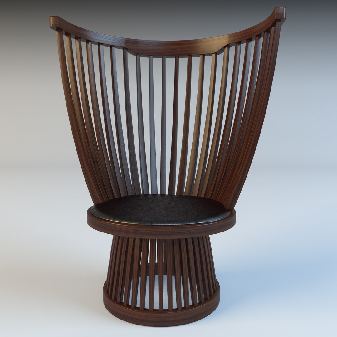 3d fan easy chair model