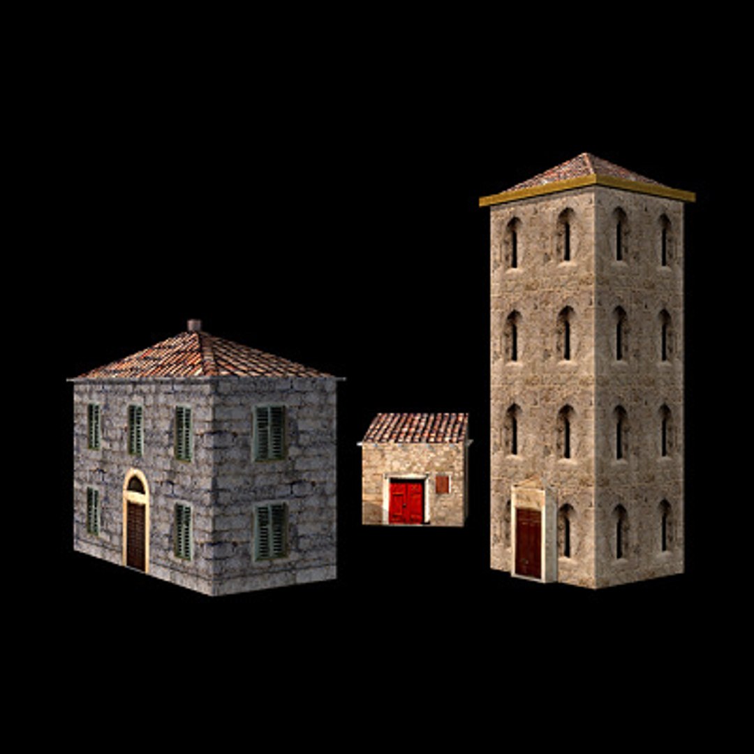 ancient houses 3d model