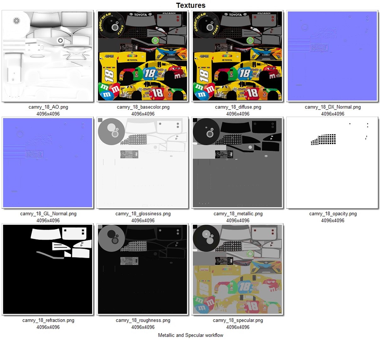 Nascar toyota camry race car model - TurboSquid 1327981