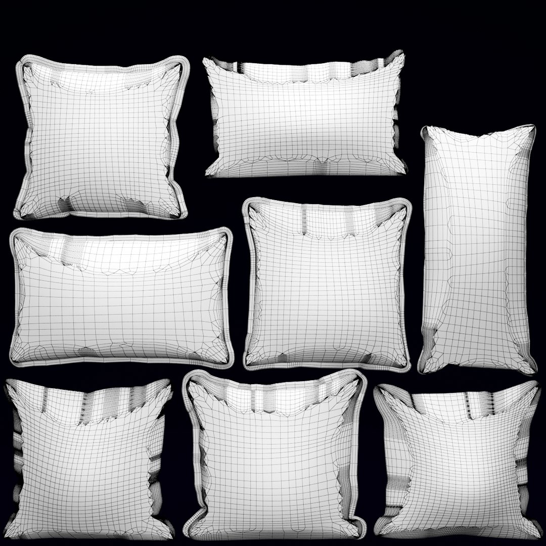 3d Model Pillow Set