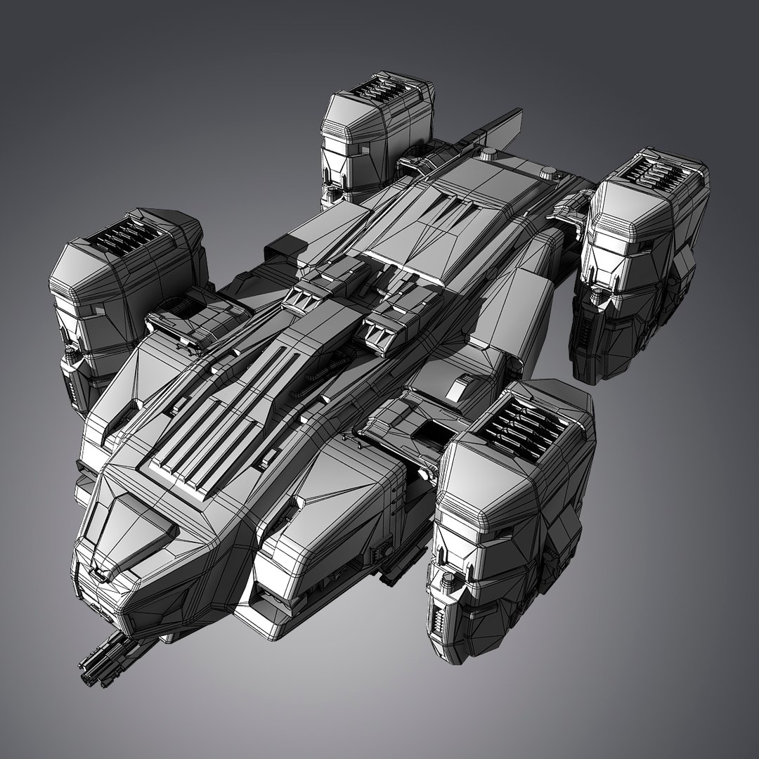 3D Sf Lander Ship - TurboSquid 1378131