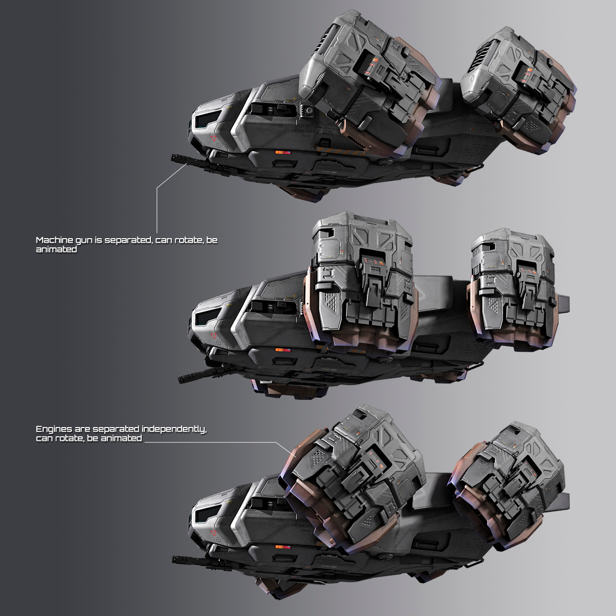 3D sf lander ship - TurboSquid 1378131