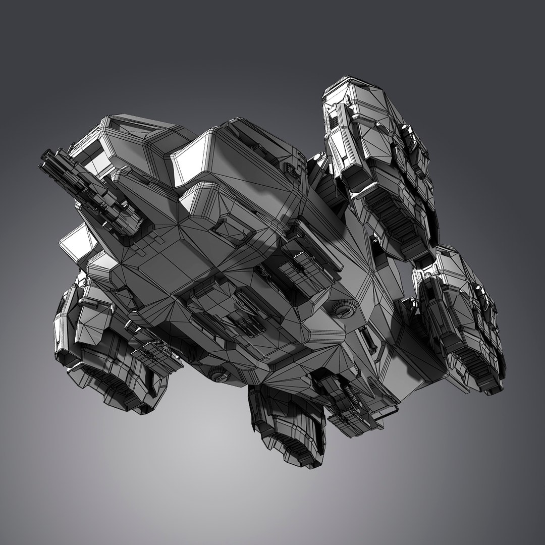 3D Sf Lander Ship - TurboSquid 1378131