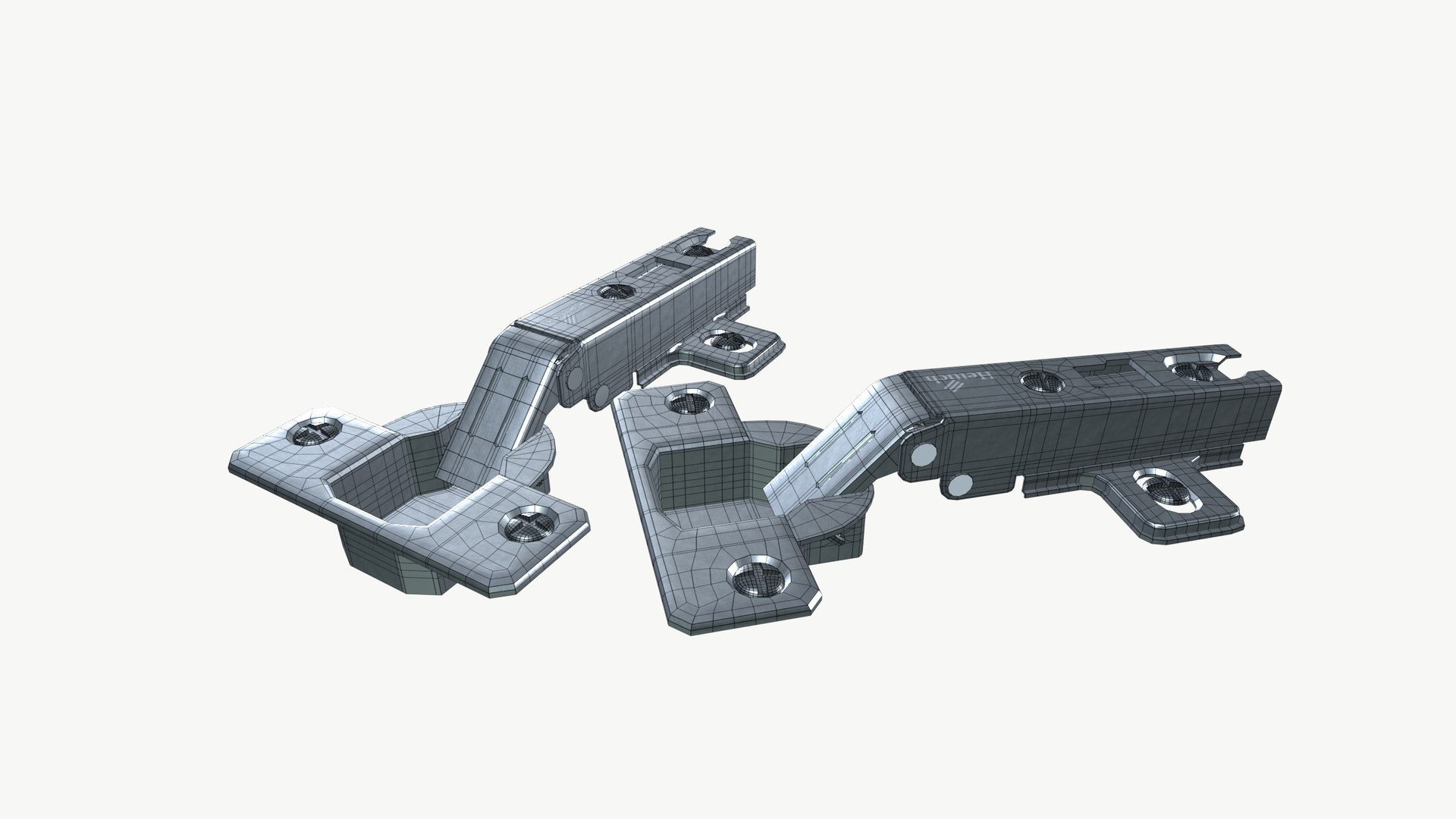 3D Model Door Hinges - TurboSquid 2340781