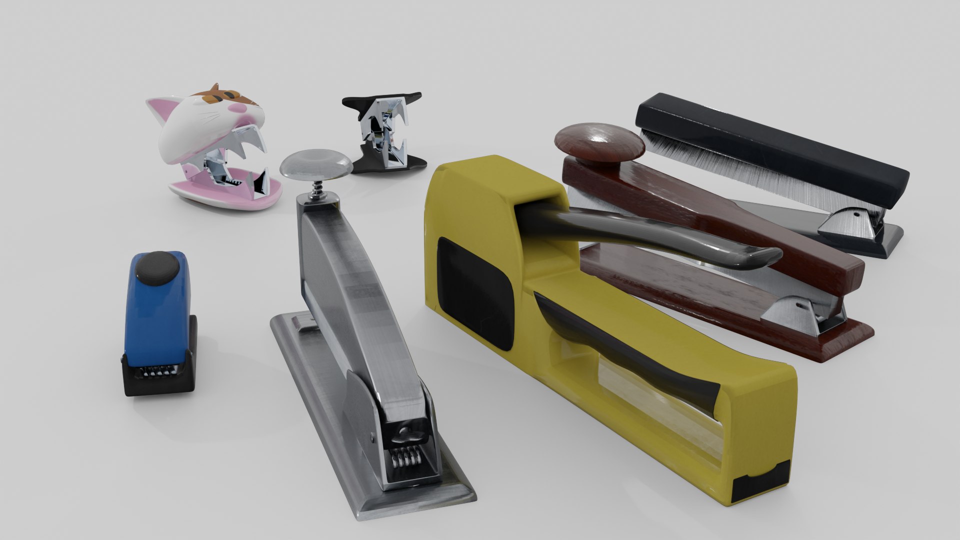 Stapler and Stapler remover 3D model - TurboSquid 1881969