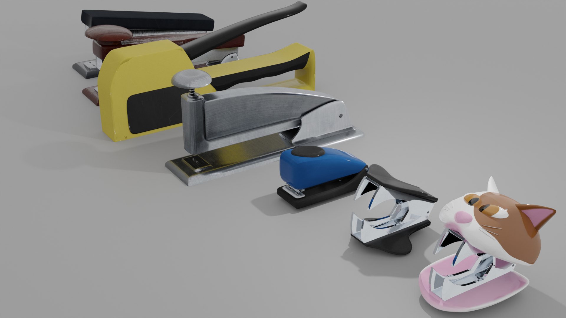 Stapler and Stapler remover 3D model - TurboSquid 1881969