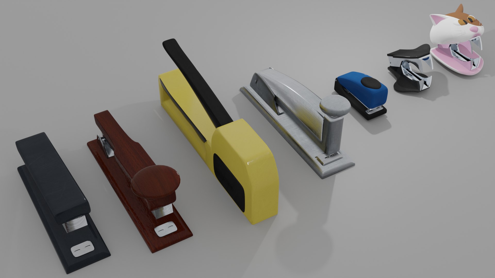 Stapler and Stapler remover 3D model - TurboSquid 1881969