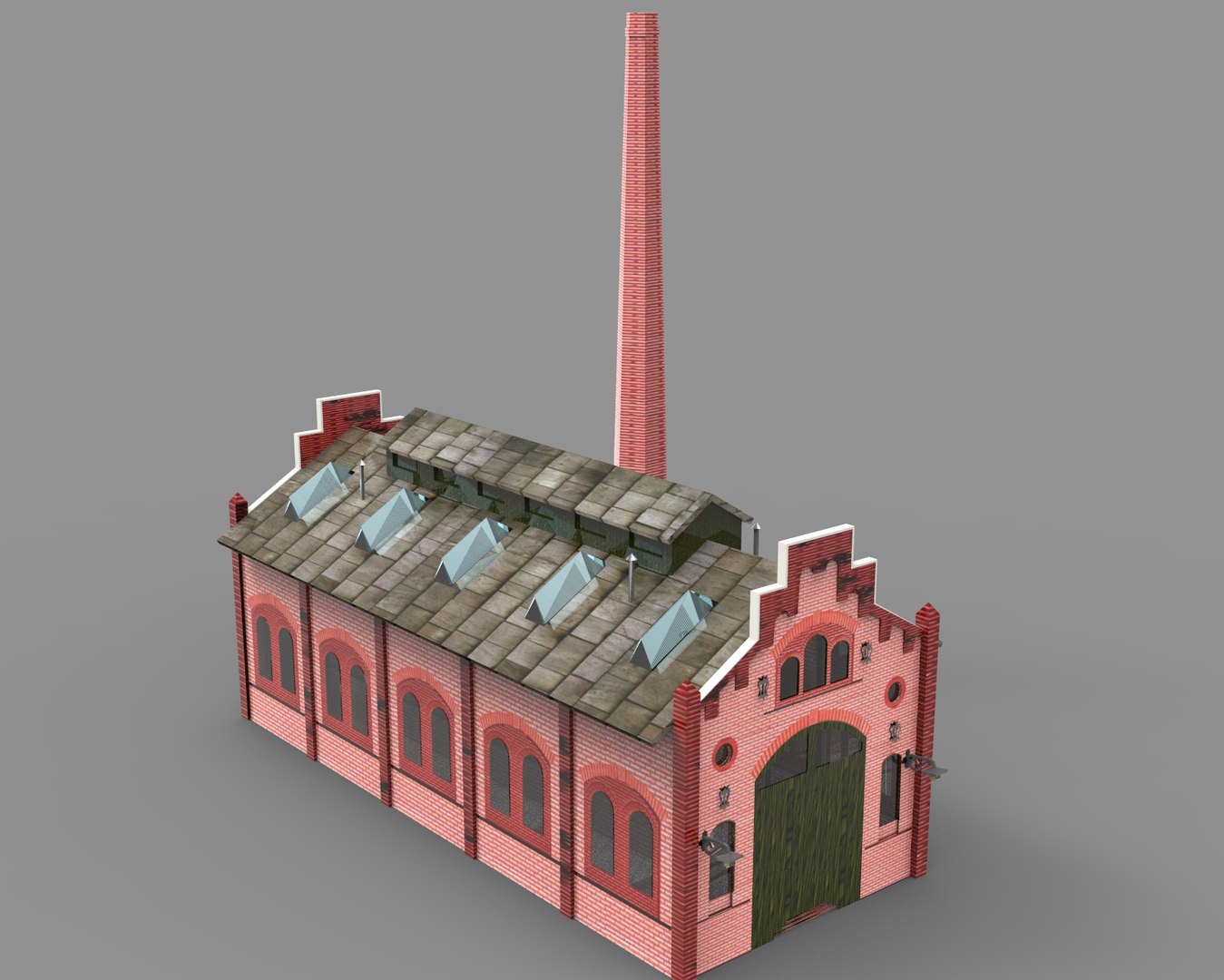 3D industrial factory building - TurboSquid 1562851