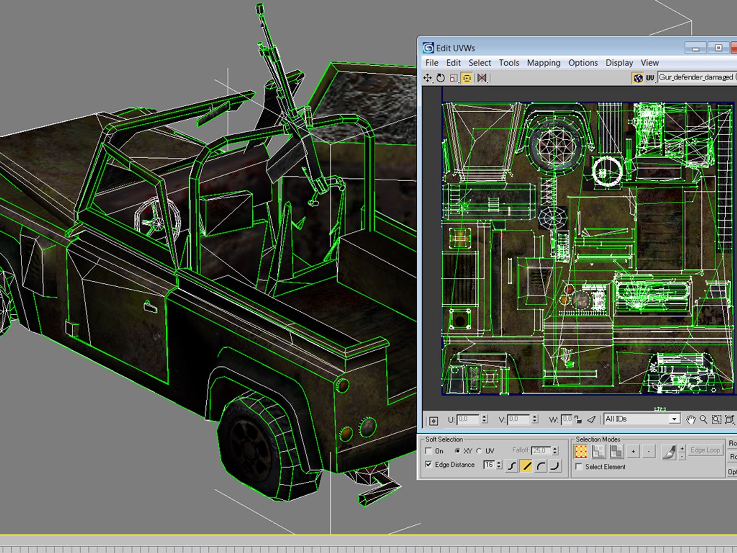 3d Model Car Defender
