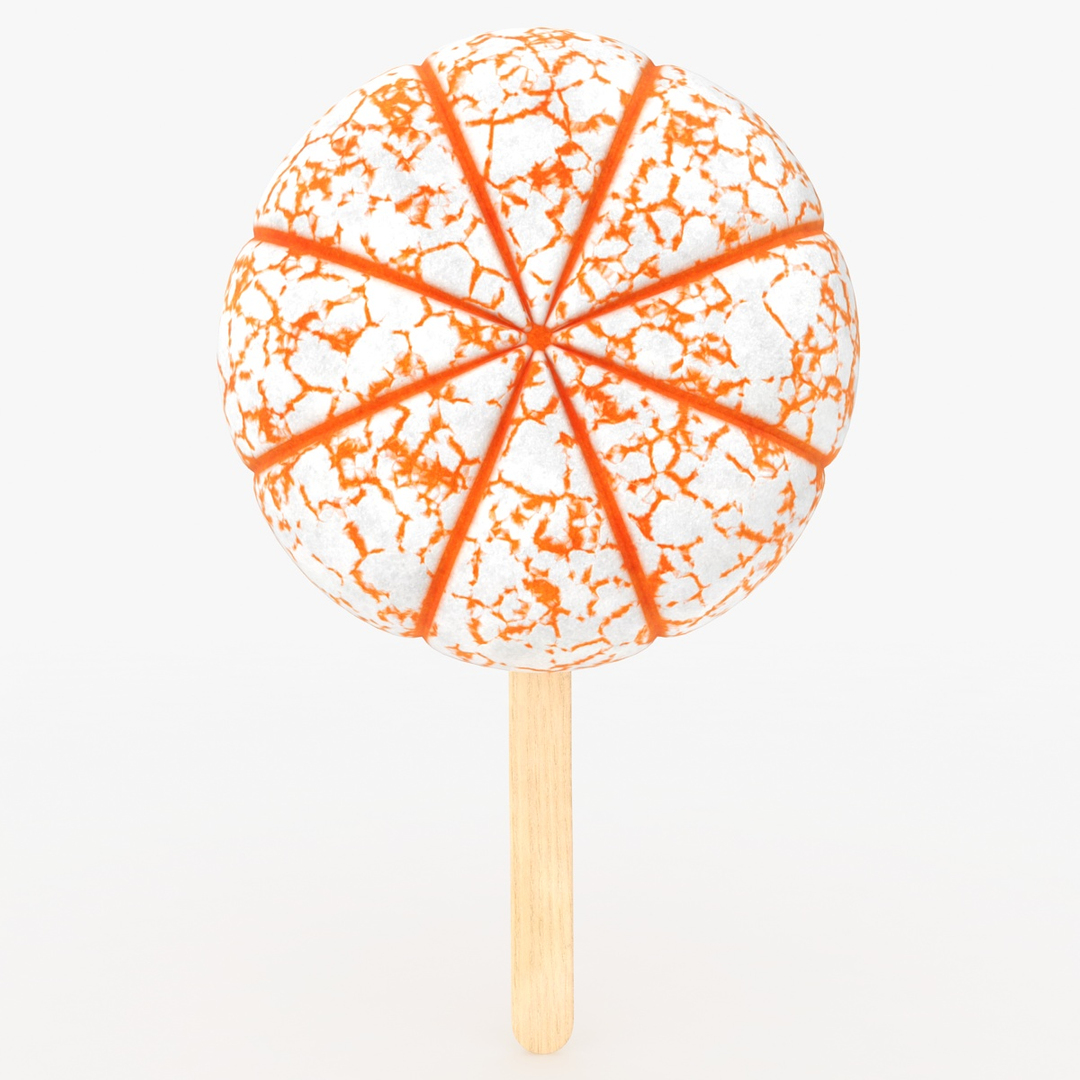 Popsicle Orange Flavor 3d Max