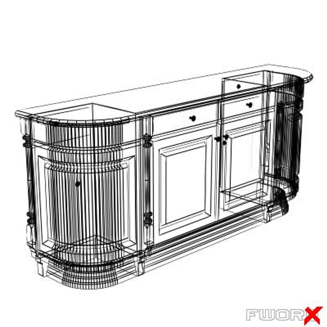 kitchen counter 3d max