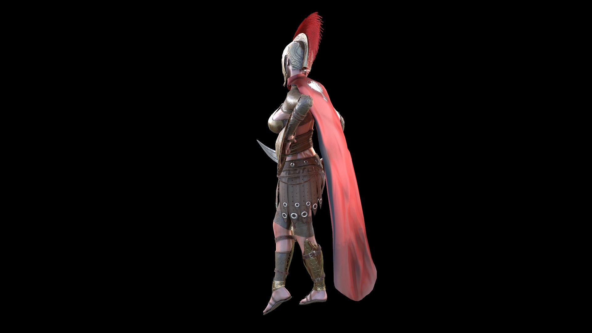 3D Gladiator Girl - TurboSquid 1869361
