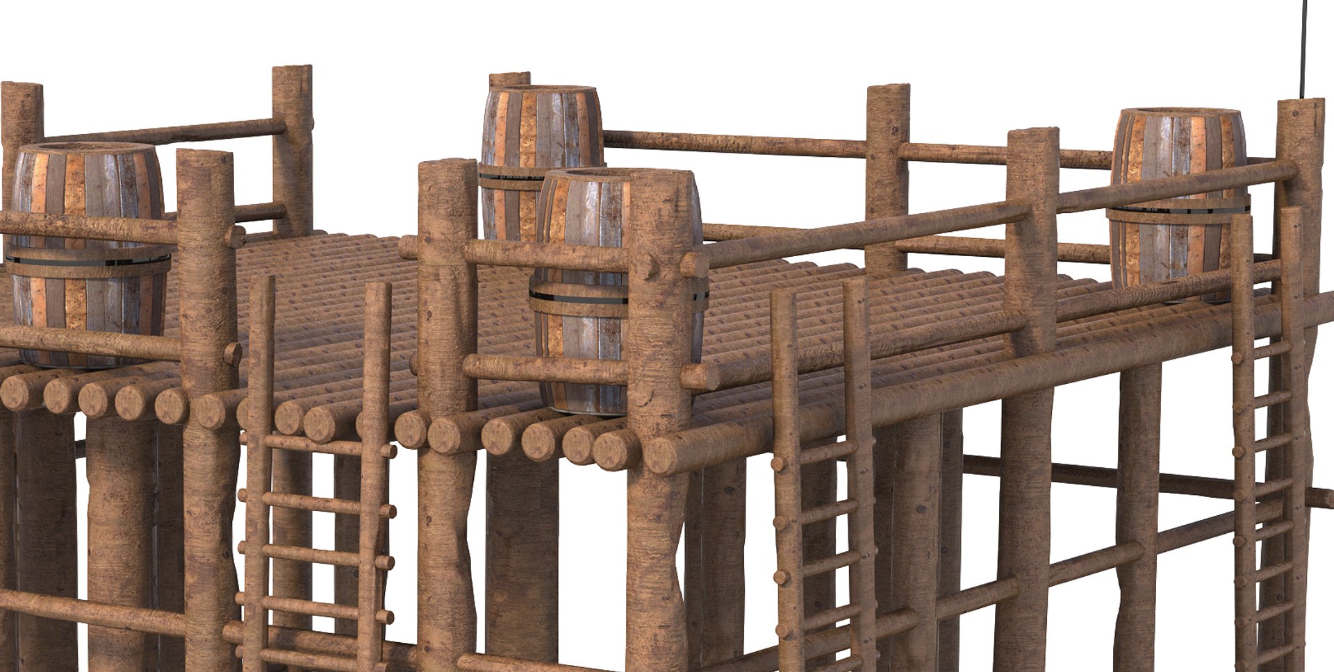 Wood Structure Model - TurboSquid 1312327