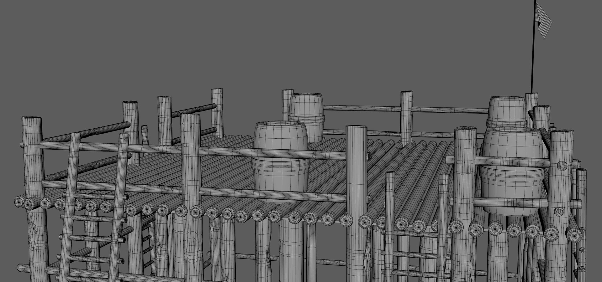Wood Structure Model - TurboSquid 1312327