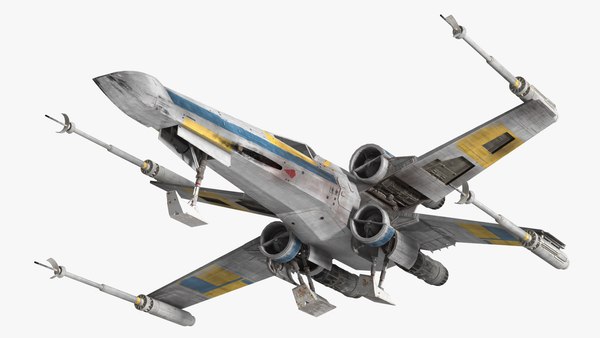 R2-D2 리지드를 장착한 우주 전투기 X-Wing 우주선 3D 모델 - TurboSquid 2261382