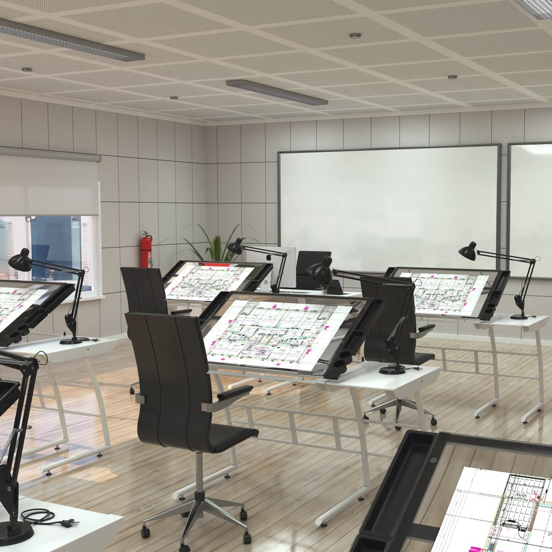 3D Drafting Classroom Model - TurboSquid 2317980
