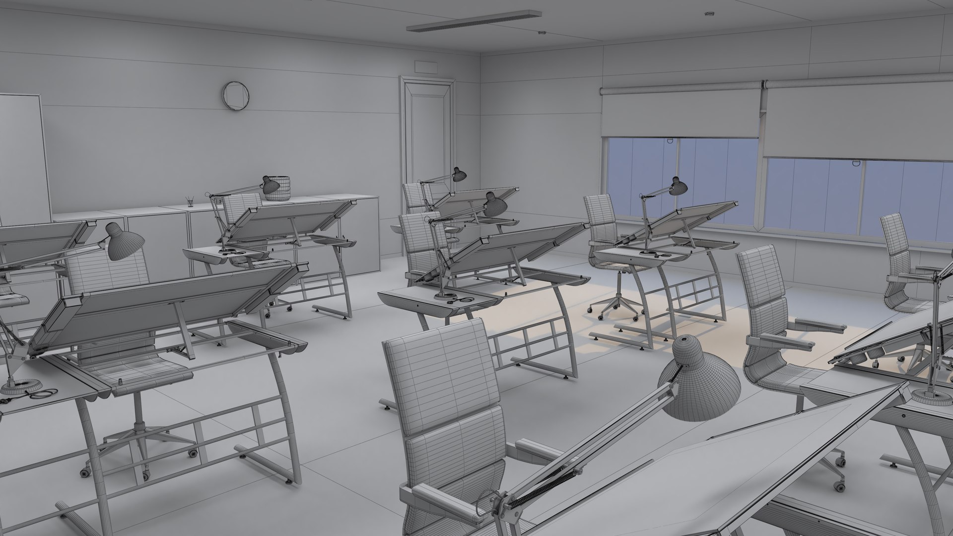 3D Drafting Classroom Model - TurboSquid 2317980