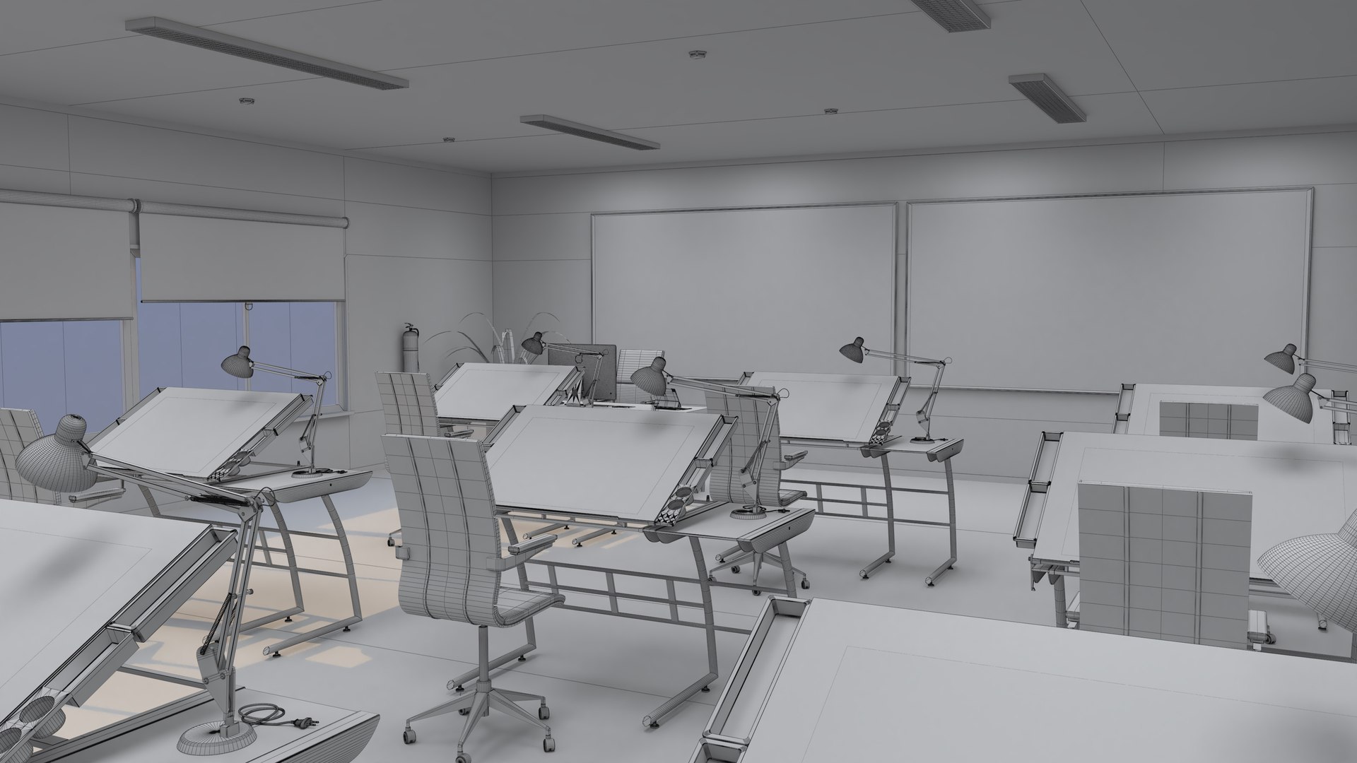 3D Drafting Classroom Model - TurboSquid 2317980
