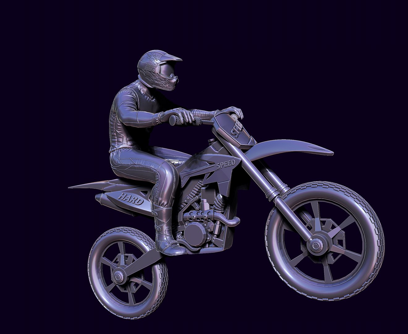 Racer And Motorcycle 3D - TurboSquid 1906458