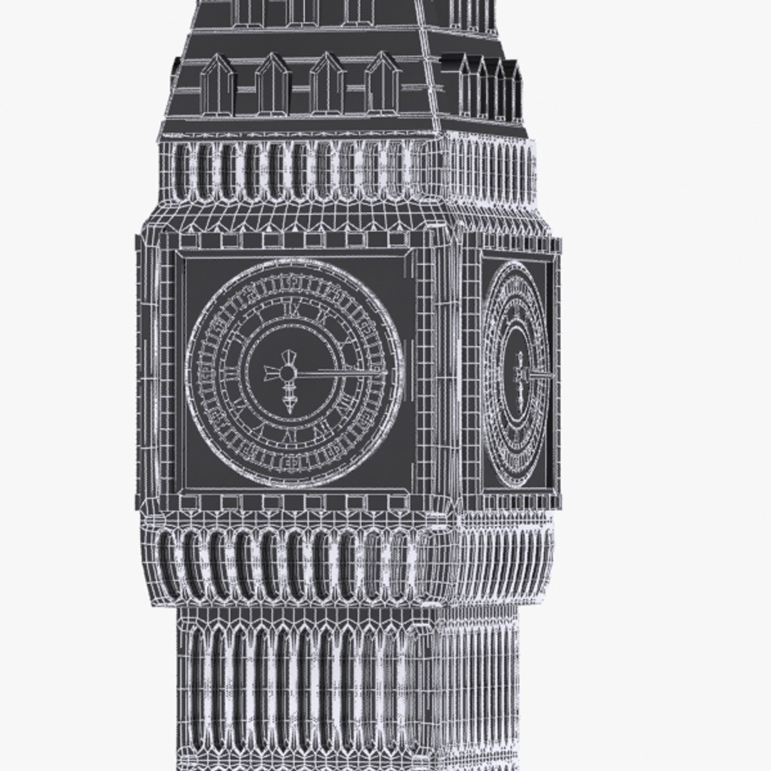 cartoon big ben 3d 3ds