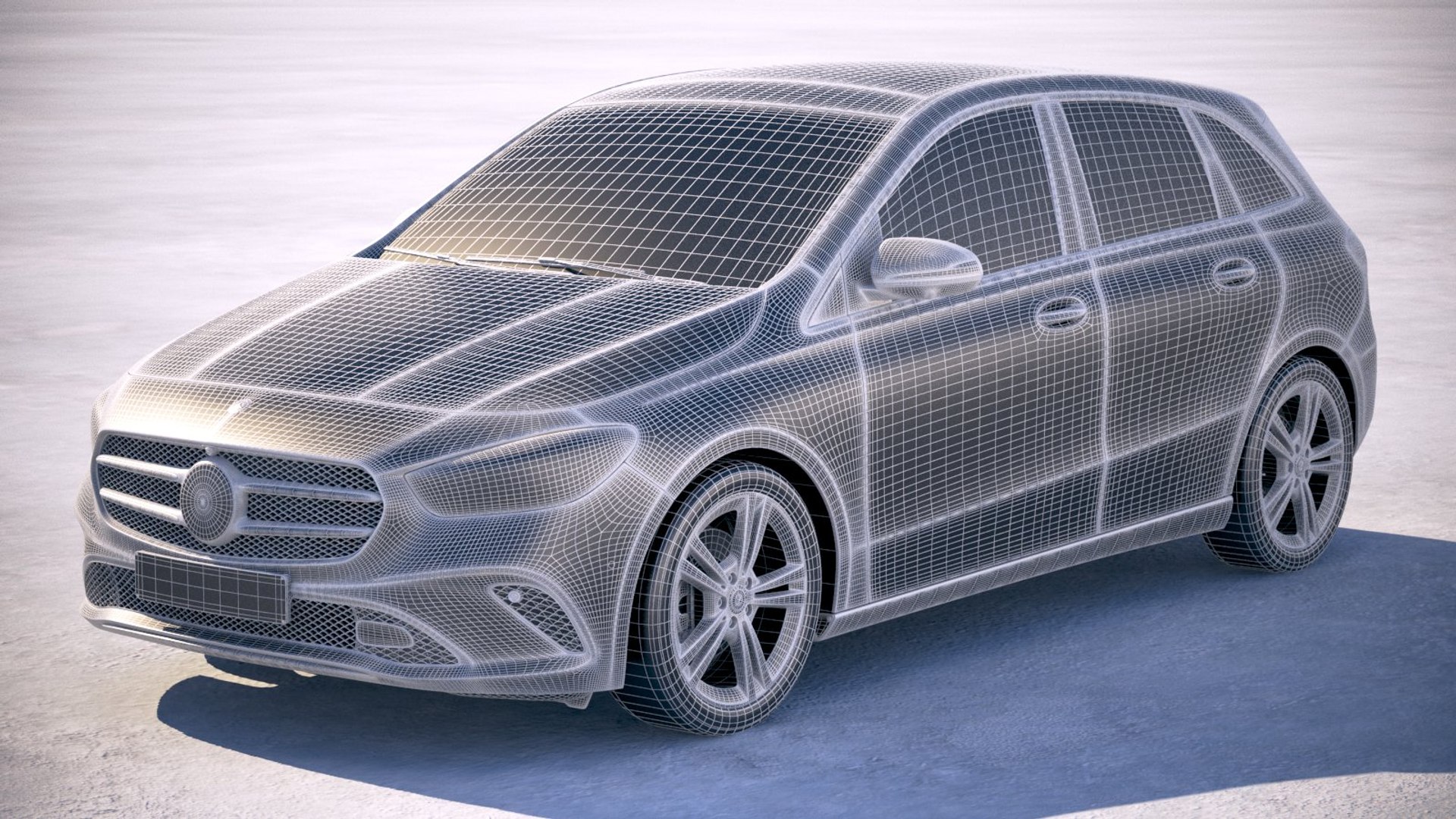 Mercedes Benz B-class 3D Model - TurboSquid 1340507