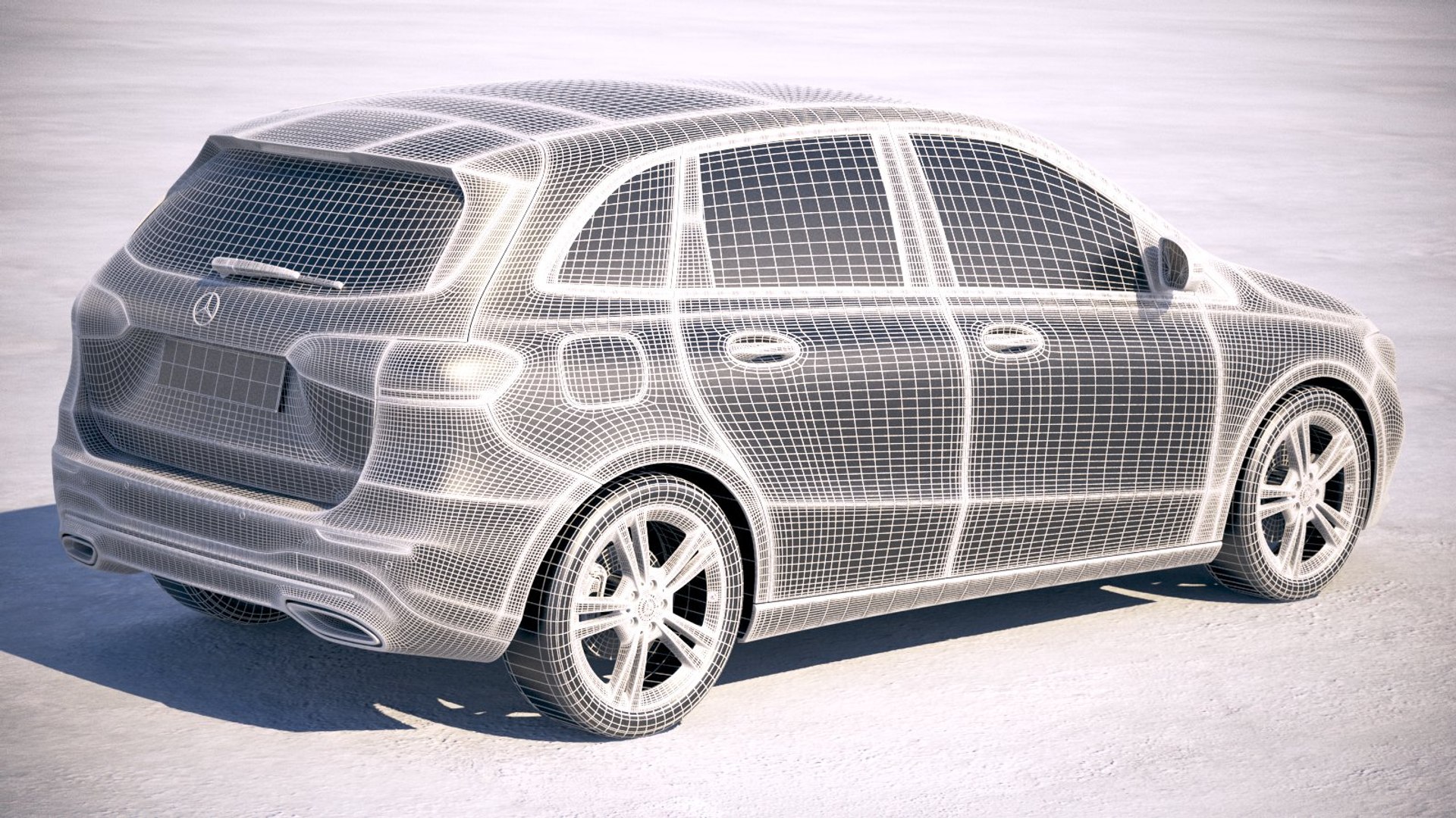 Mercedes Benz B-class 3D Model - TurboSquid 1340507