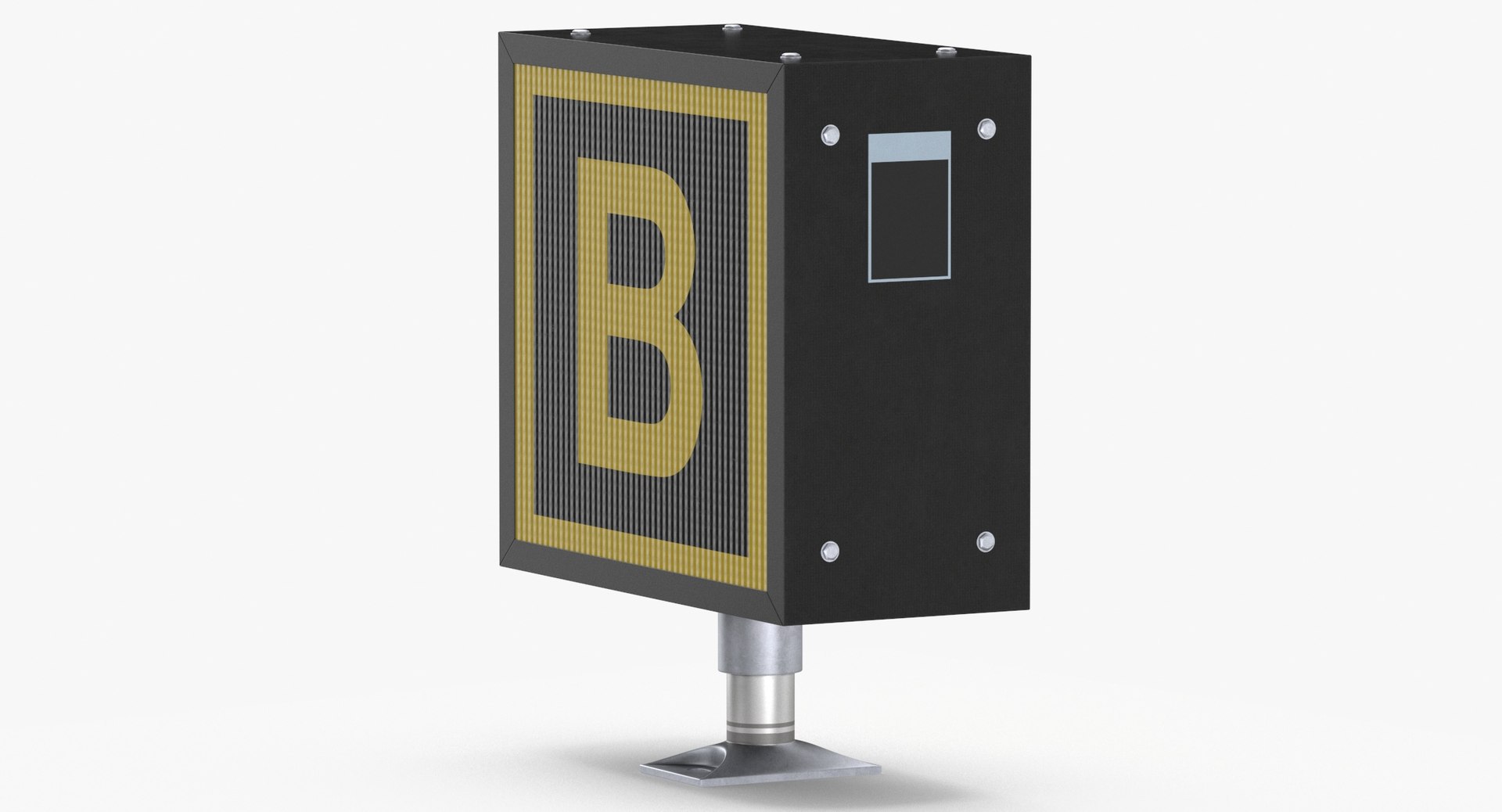 Generic Location Sign Blank Clean And Dirty 3D Model - TurboSquid 2176943