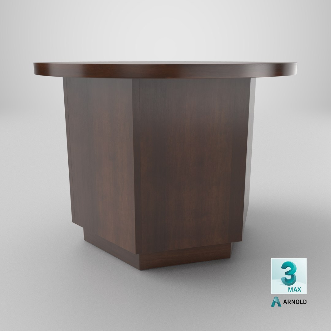 3D Wood Side Table Model - TurboSquid 2265841