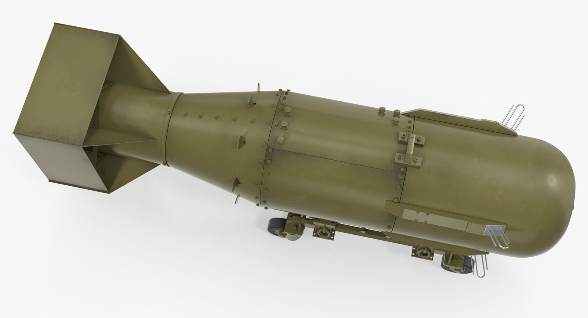 3D Nuclear Little Boy Bomb Model - TurboSquid 1276517