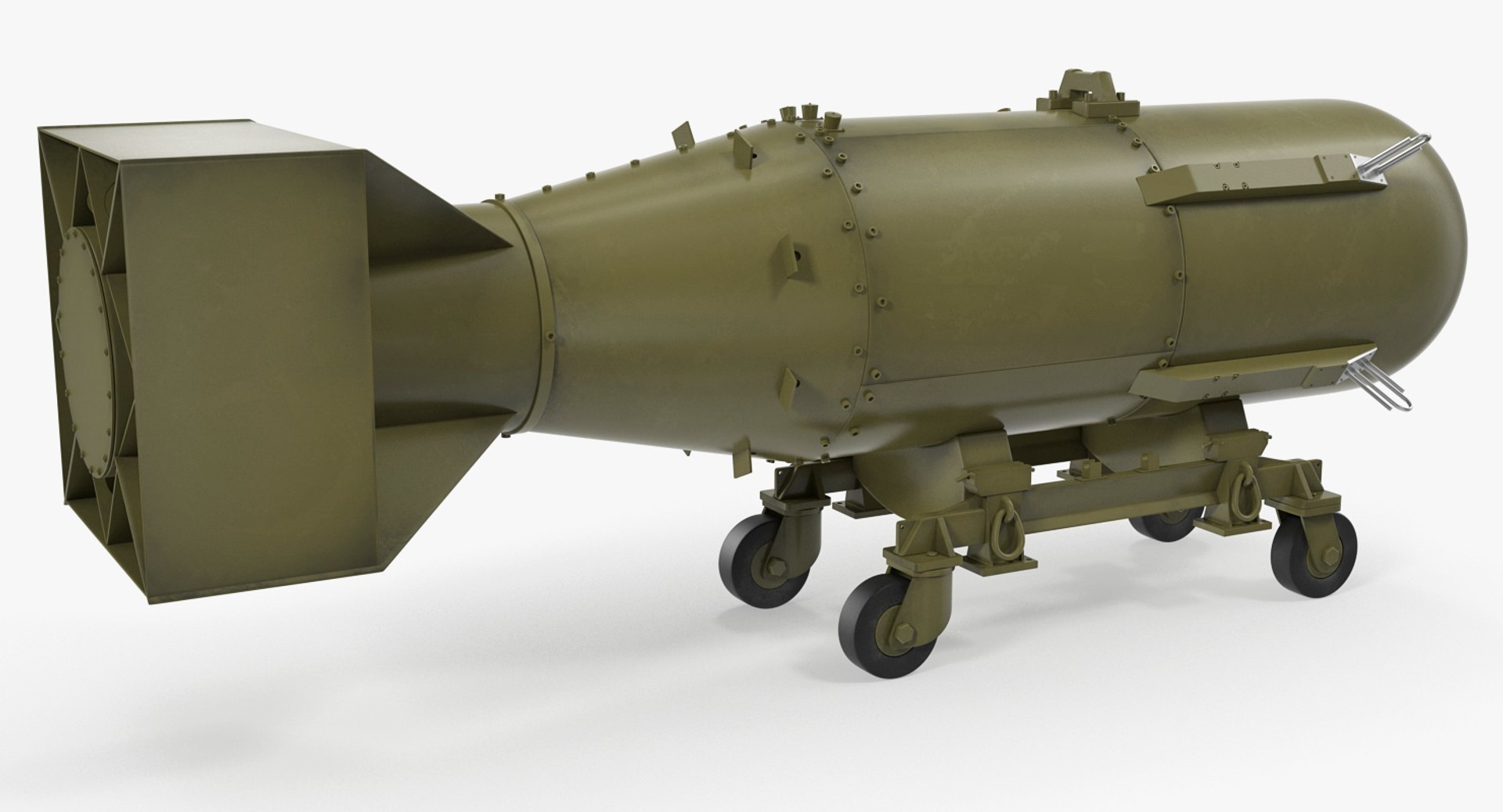 3D Nuclear Little Boy Bomb Model - TurboSquid 1276517
