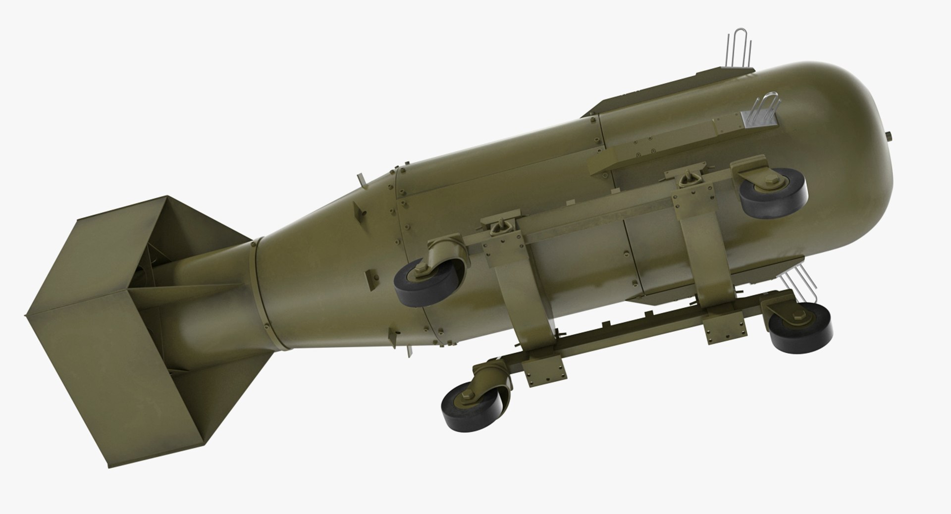 3D Nuclear Little Boy Bomb Model - TurboSquid 1276517