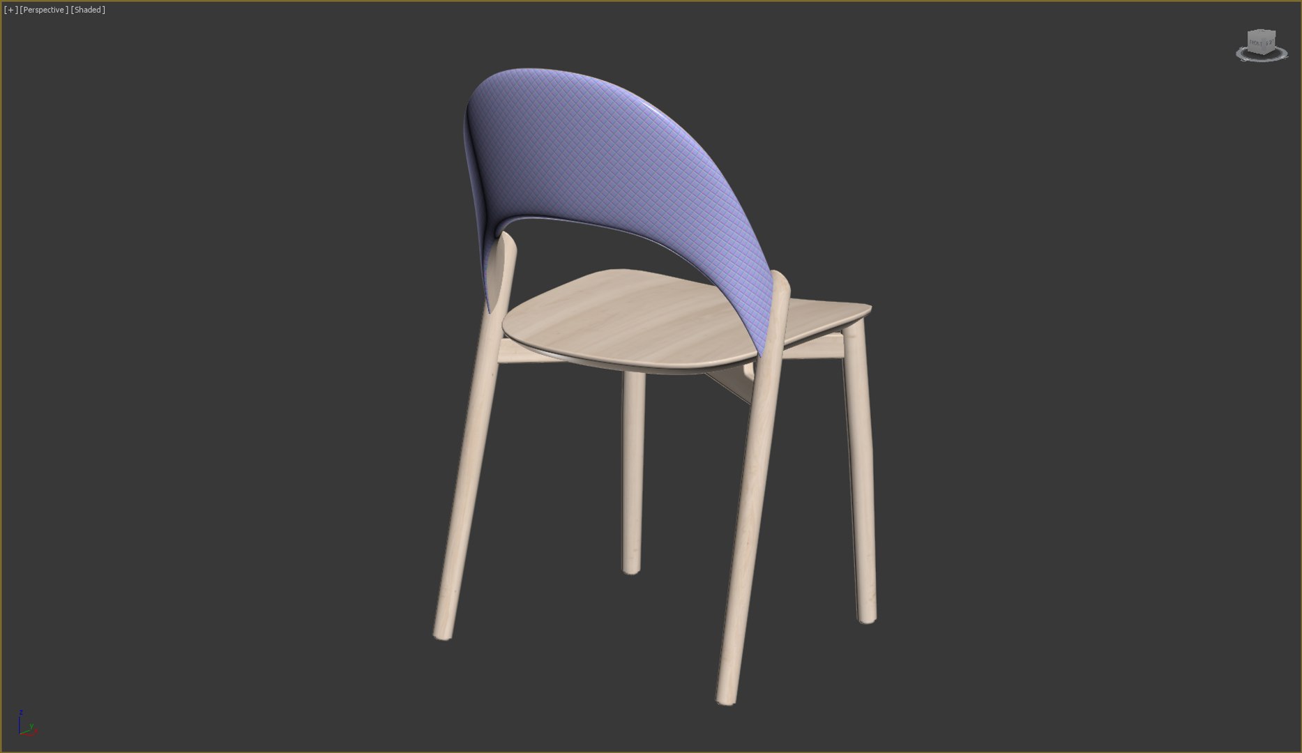 Sana Chair Wood 3D Model - TurboSquid 1494687