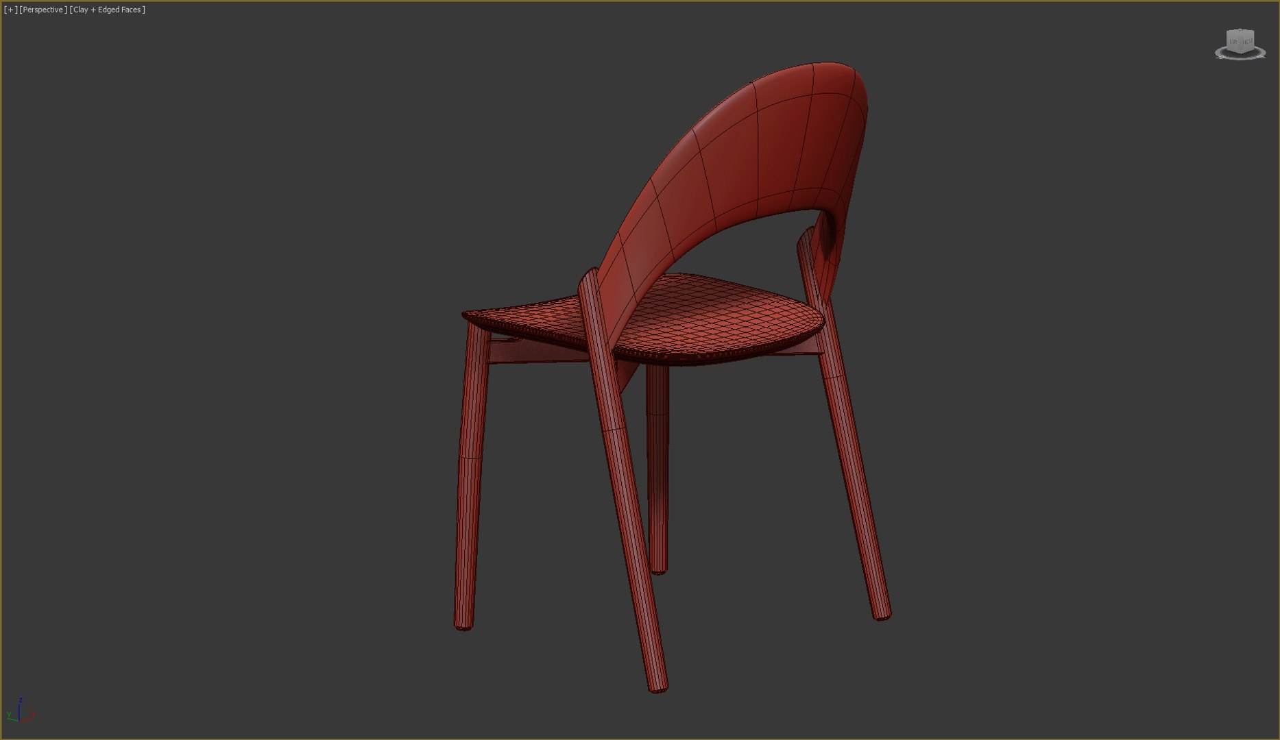 Sana Chair Wood 3D Model - TurboSquid 1494687