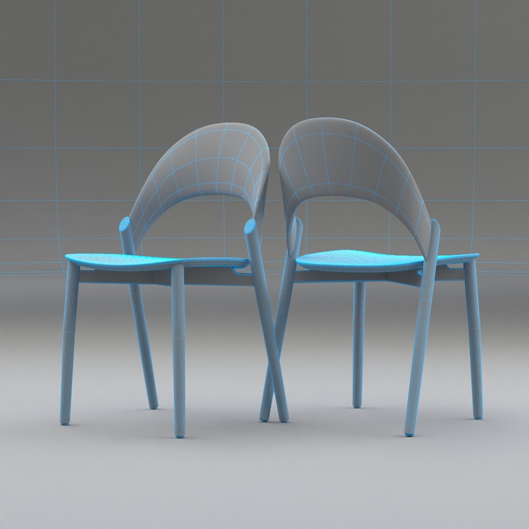 Sana Chair Wood 3D Model - TurboSquid 1494687