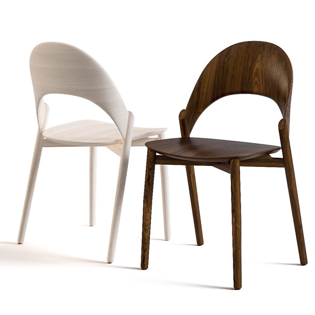 Sana Chair Wood 3D Model - TurboSquid 1494687