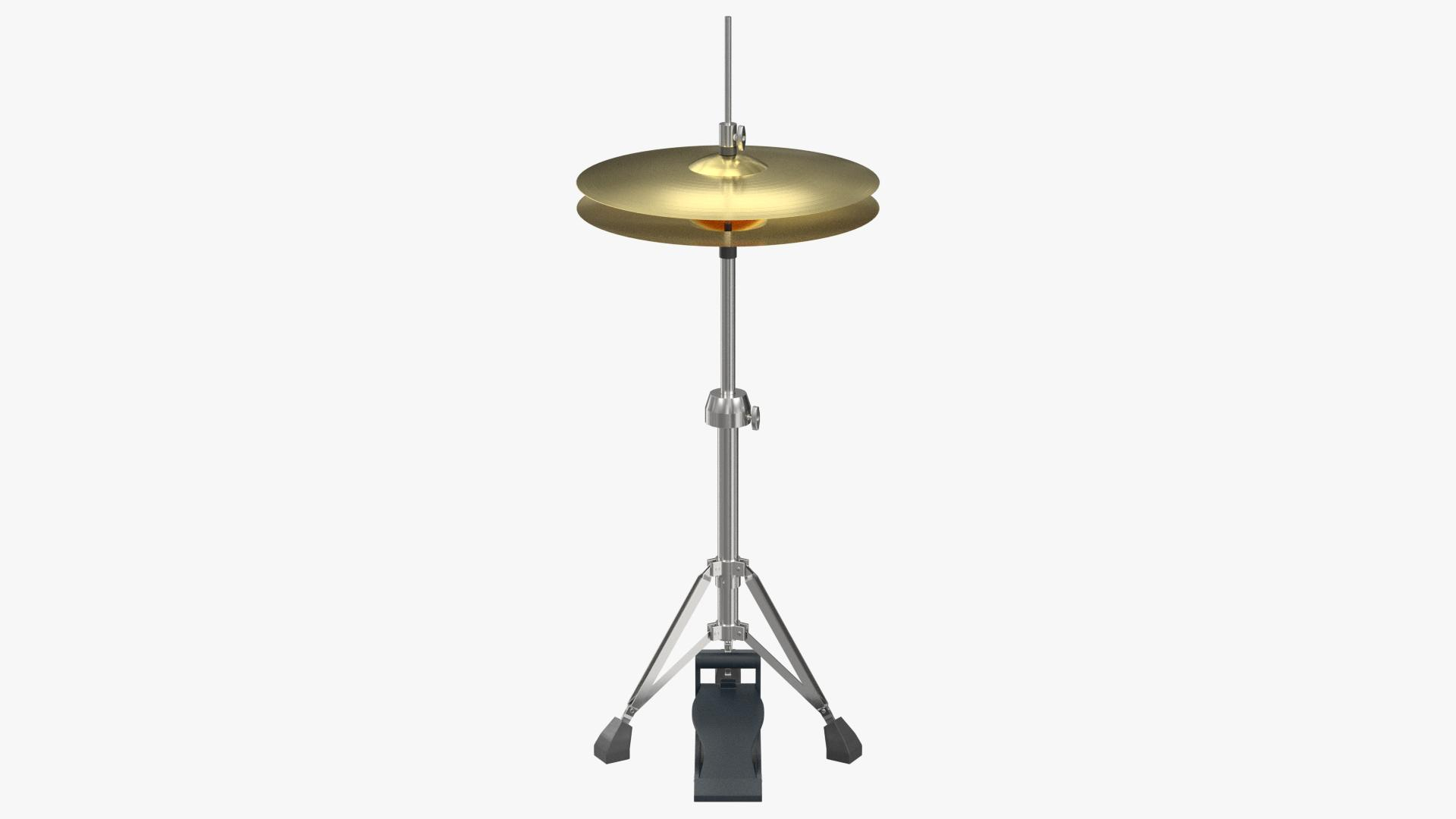 3D Hi-hat Cymbal Model - TurboSquid 2029102