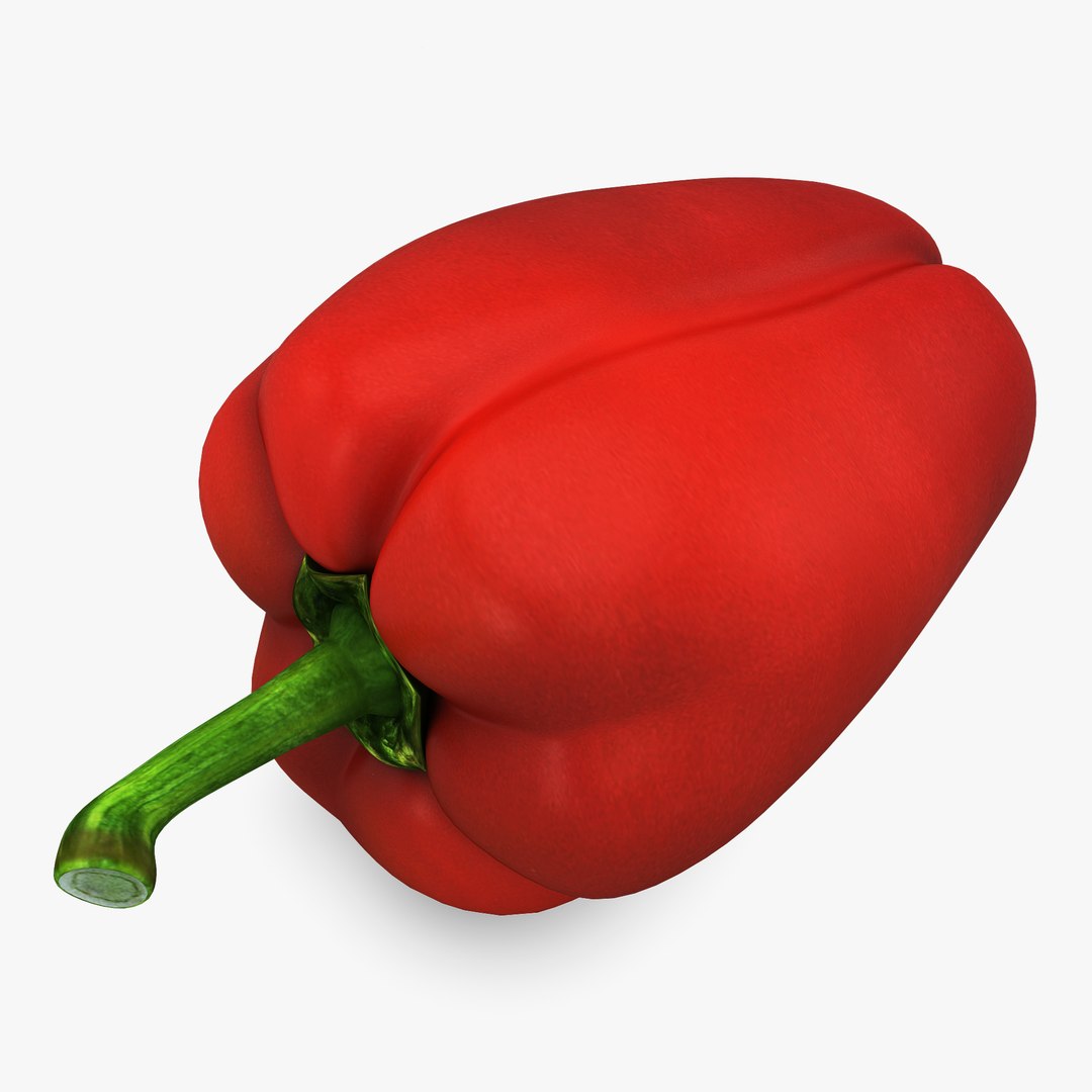 Bell pepper red 1 model - TurboSquid 1511804