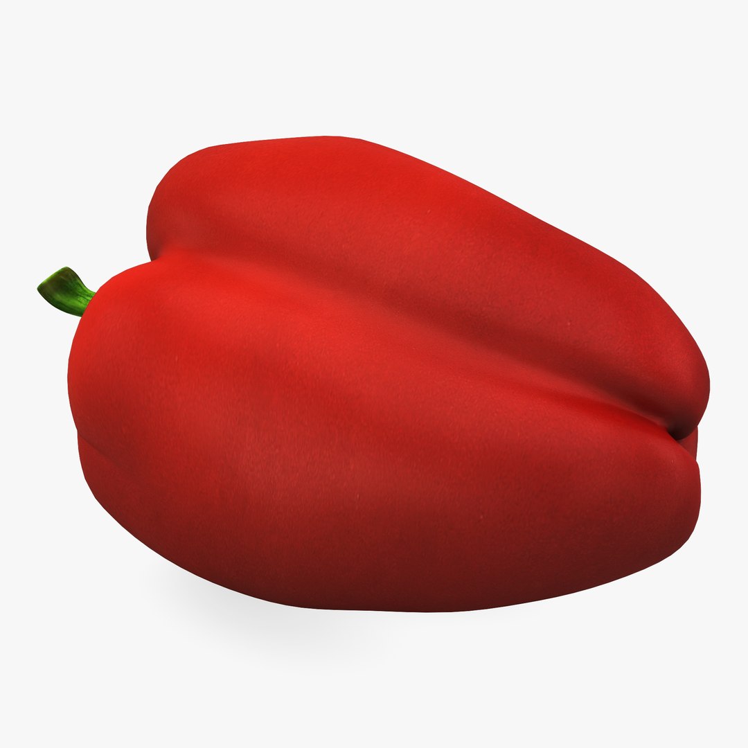 Bell pepper red 1 model - TurboSquid 1511804