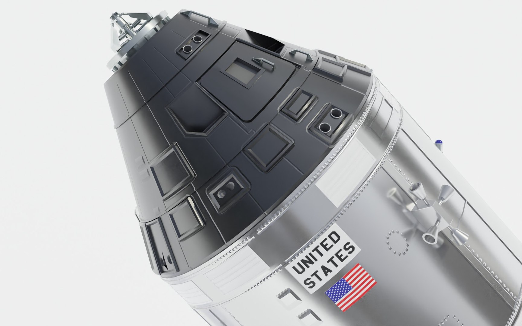 Apollo Orbiter Command Module 3d Model