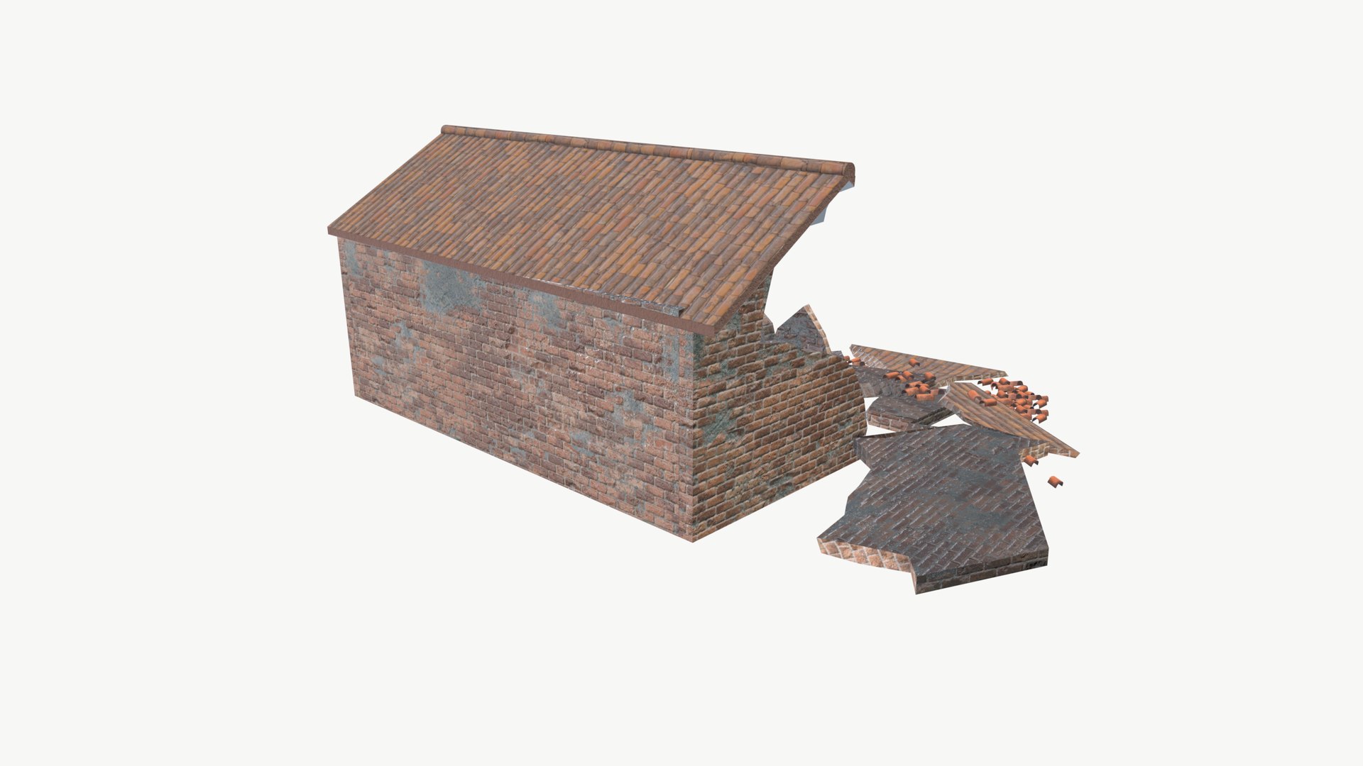 3D Destroy Brick House - TurboSquid 2274976