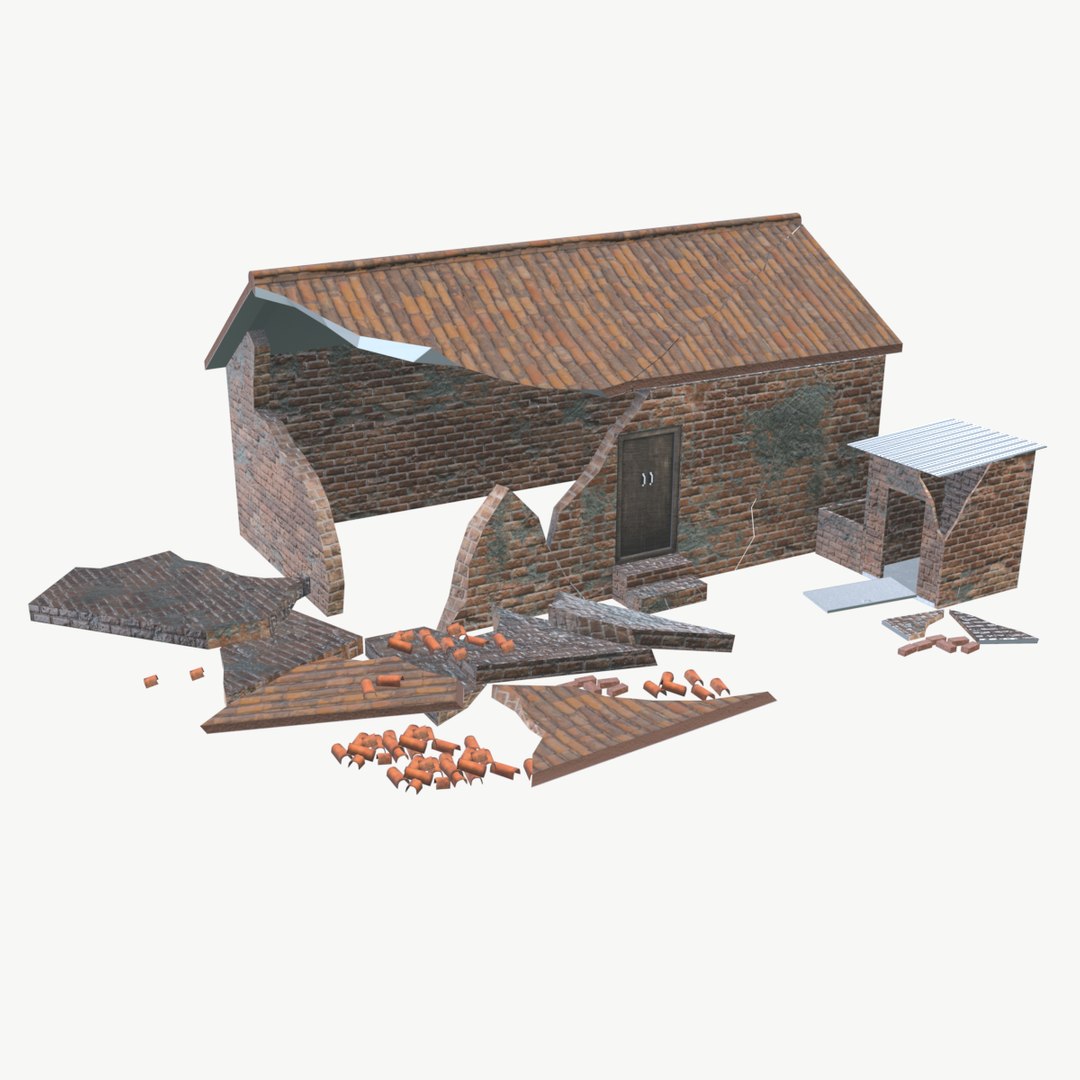 3D Destroy Brick House - TurboSquid 2274976