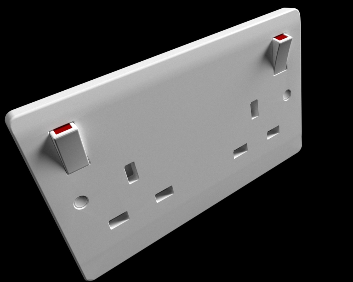 3D Double Plug Socket - TurboSquid 1497794