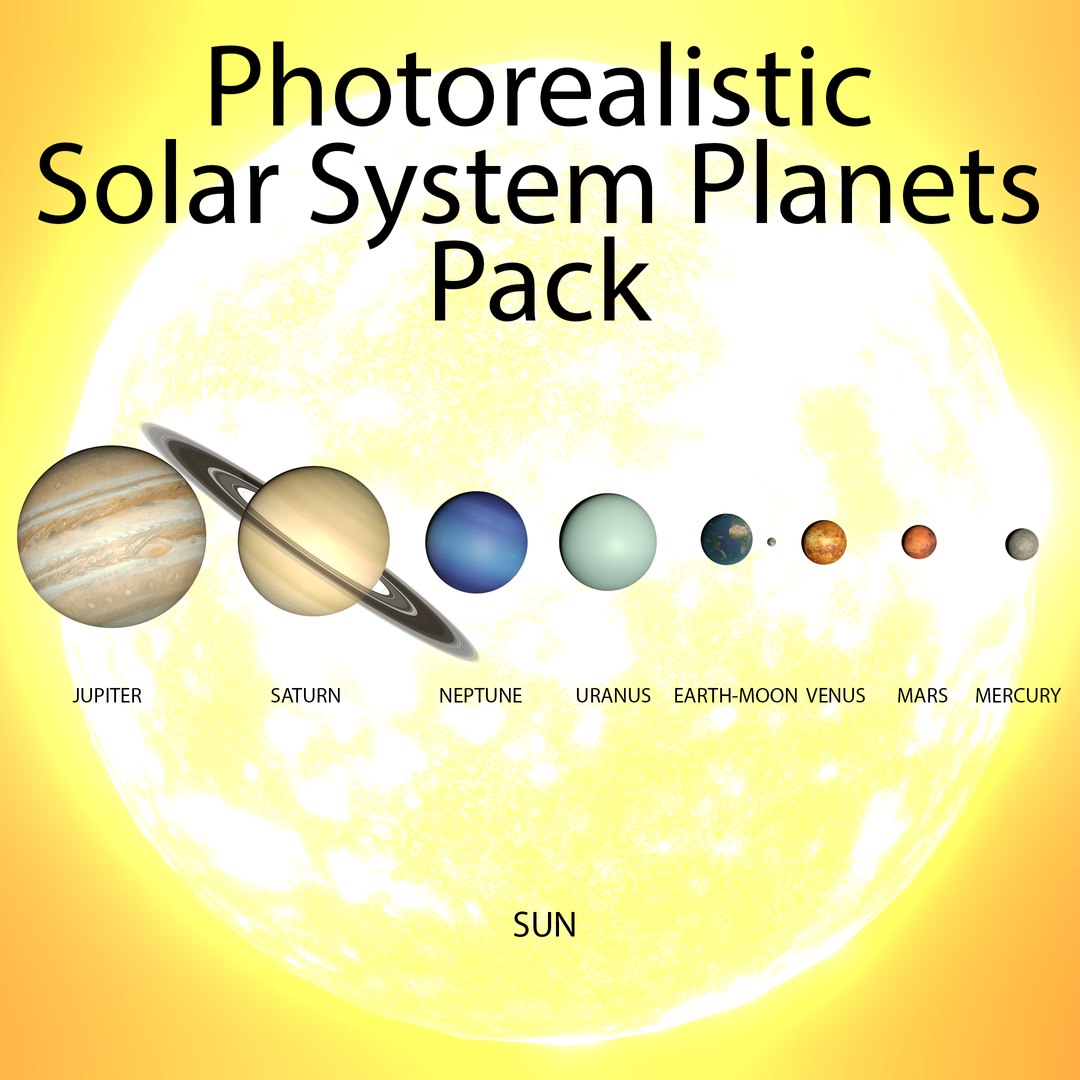 3D Solar System Planets Pack - TurboSquid 1718763